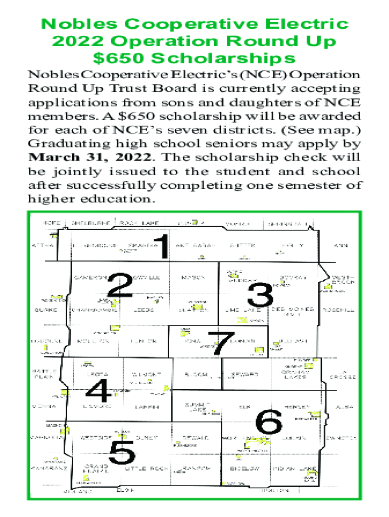Fillable Online Nobles Cooperative Electric's Operation Round Up ...