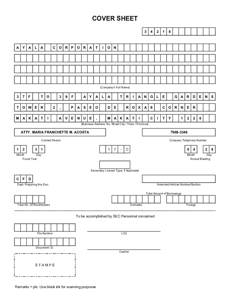 Fillable Online Declaration of the Cash Dividends on ... Fax Email ...