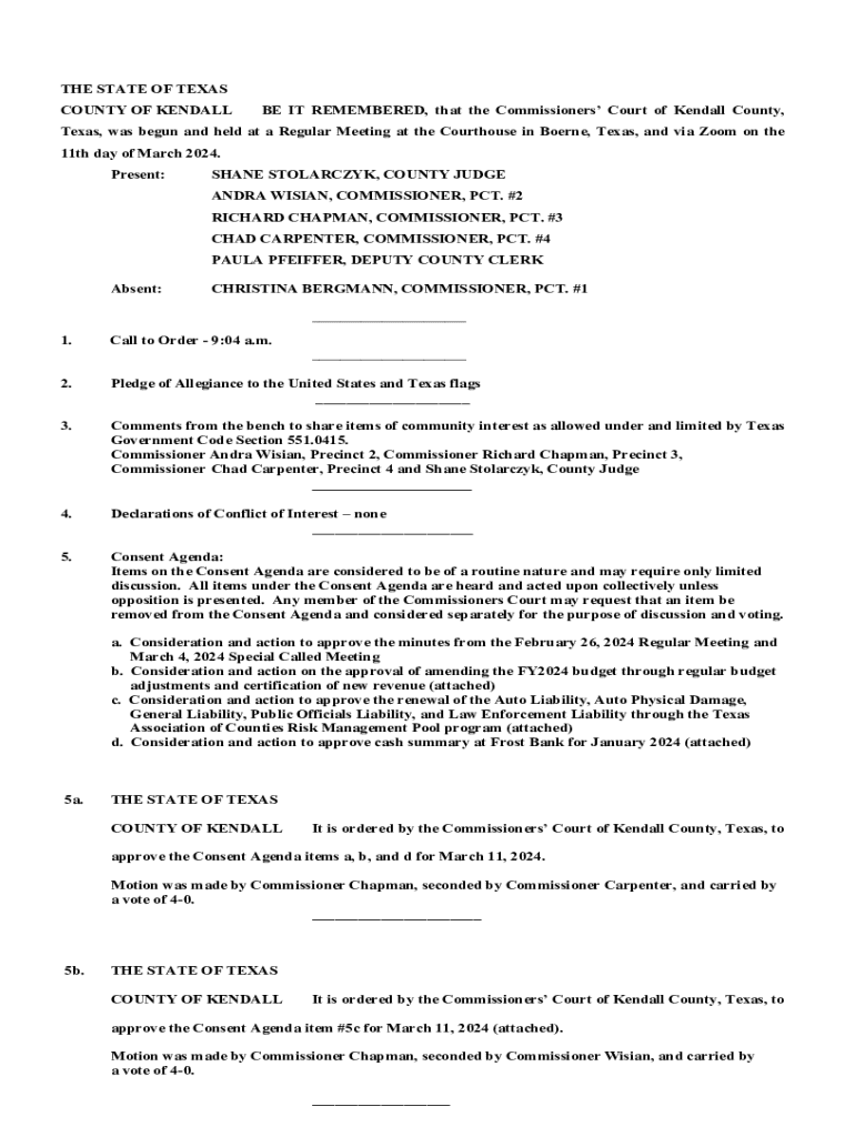 Fillable Online SHANE STOLARCZYK, COUNTY JUDGE Fax Email Print - pdfFiller