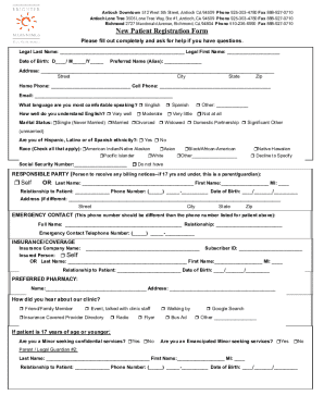 Fillable Online New Patient Registration +Simple Consent FORM CURRENT ...