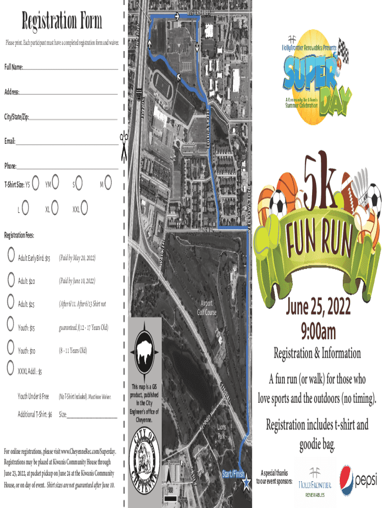 Fillable Online Each participant must have a completed registration form and waiver Fax Email ...