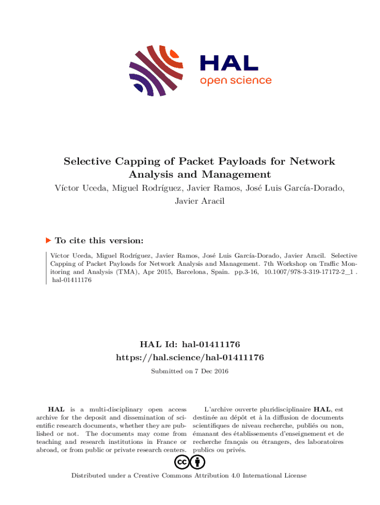 Fillable Online Selective Capping of Packet Payloads for Network Analysis ... Fax Email Print ...