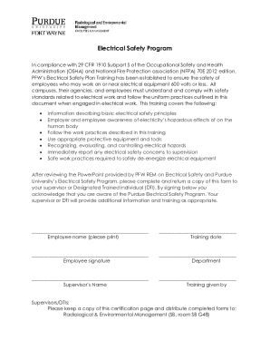 Fillable Online What is NFPA 70E Standard for Electrical Safety? Fax ...