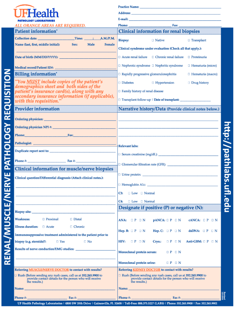 Fillable Online pathlabs ufl renal-muscle-nerve-pathology-requisition-muscle-version.pdf Fax ...