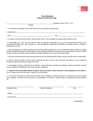 Fillable Online waiver, release and consent to use of information and ...