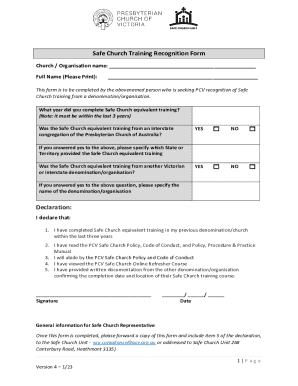 Fillable Online Safe Church Basic Training Fax Email Print - pdfFiller