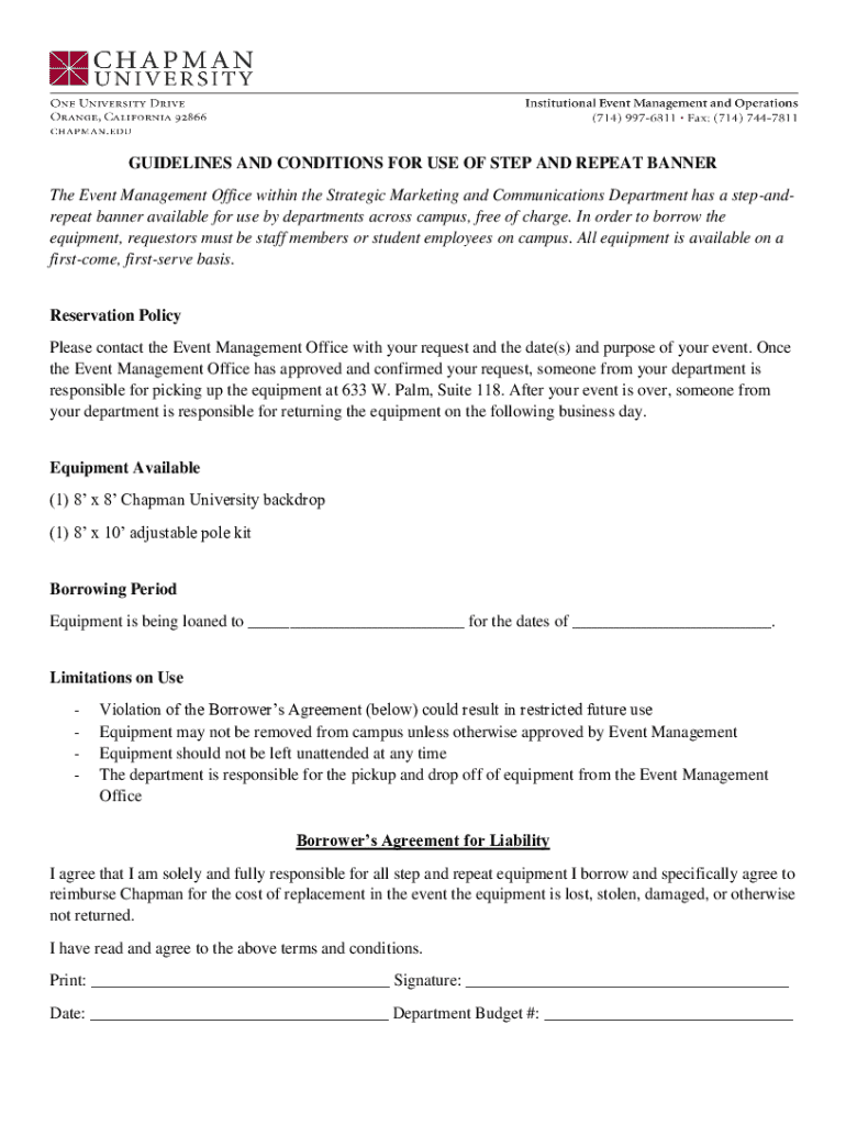 Fillable Online Step and Repeat Banners: The Essential Guide for Event ... Fax Email Print ...