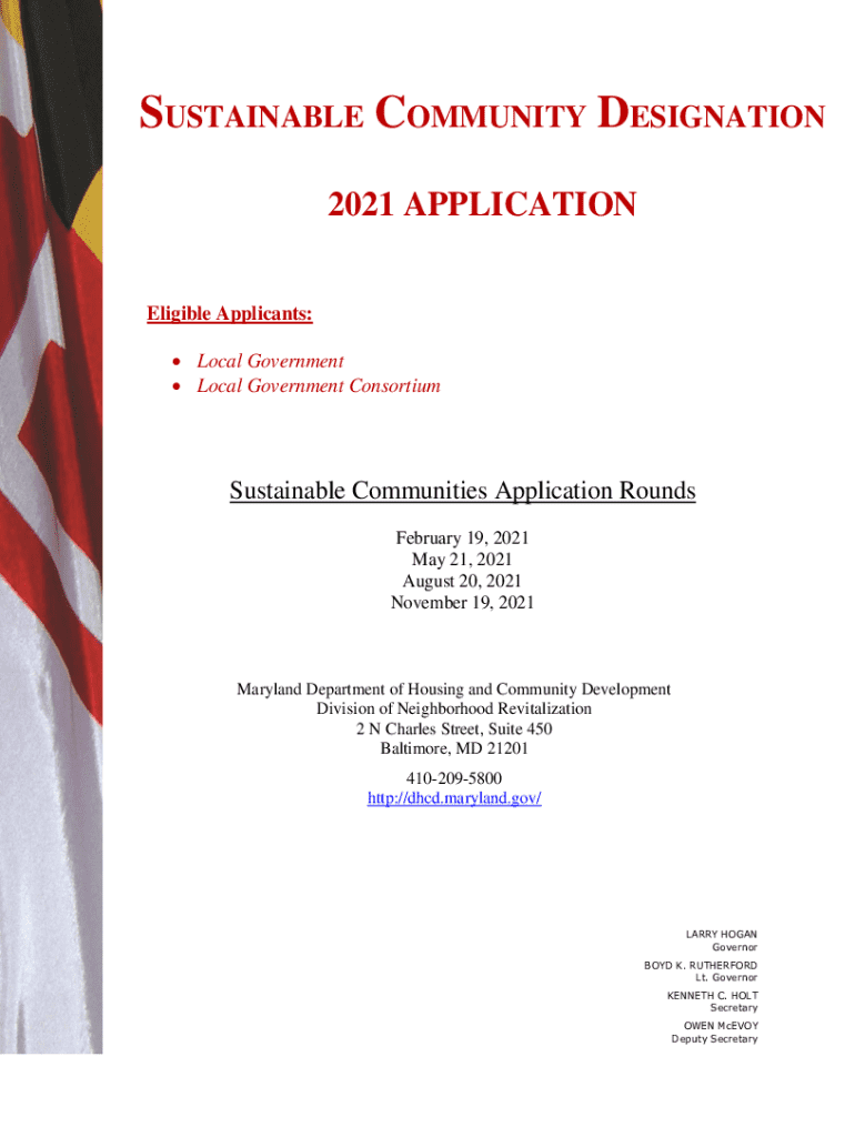 Fillable Online Arbutus Sustainable Communities Designation Application ...