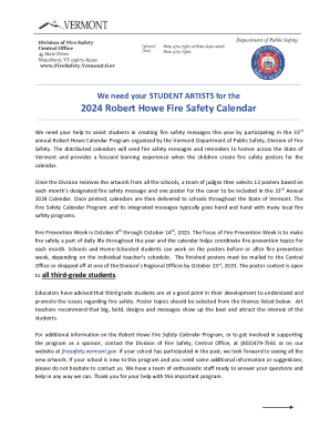 Fillable Online firesafety vermont Department of Public Safety Vermont ...