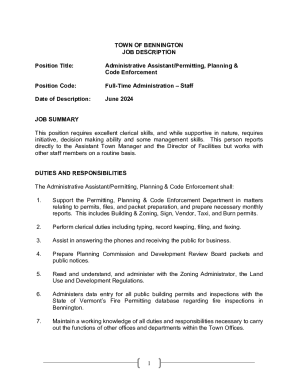 Fillable Online Police Department - Administrative Assistant Position ...