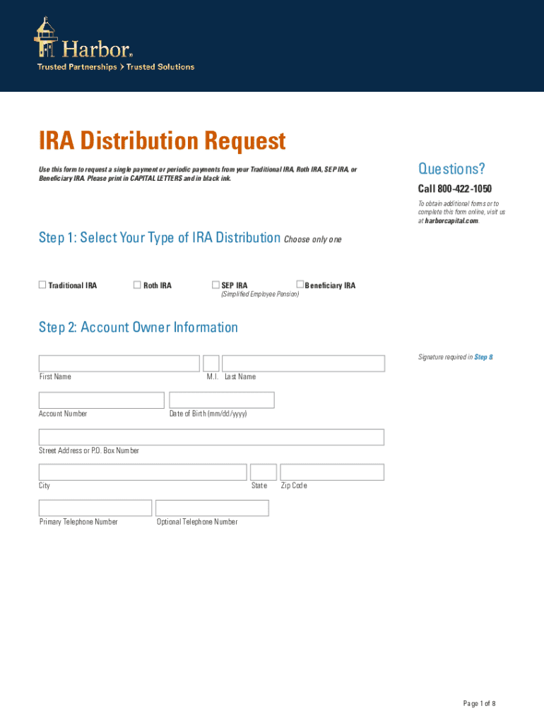 Fillable Online Form - Franklin IRA Distribution Request Fax Email ...