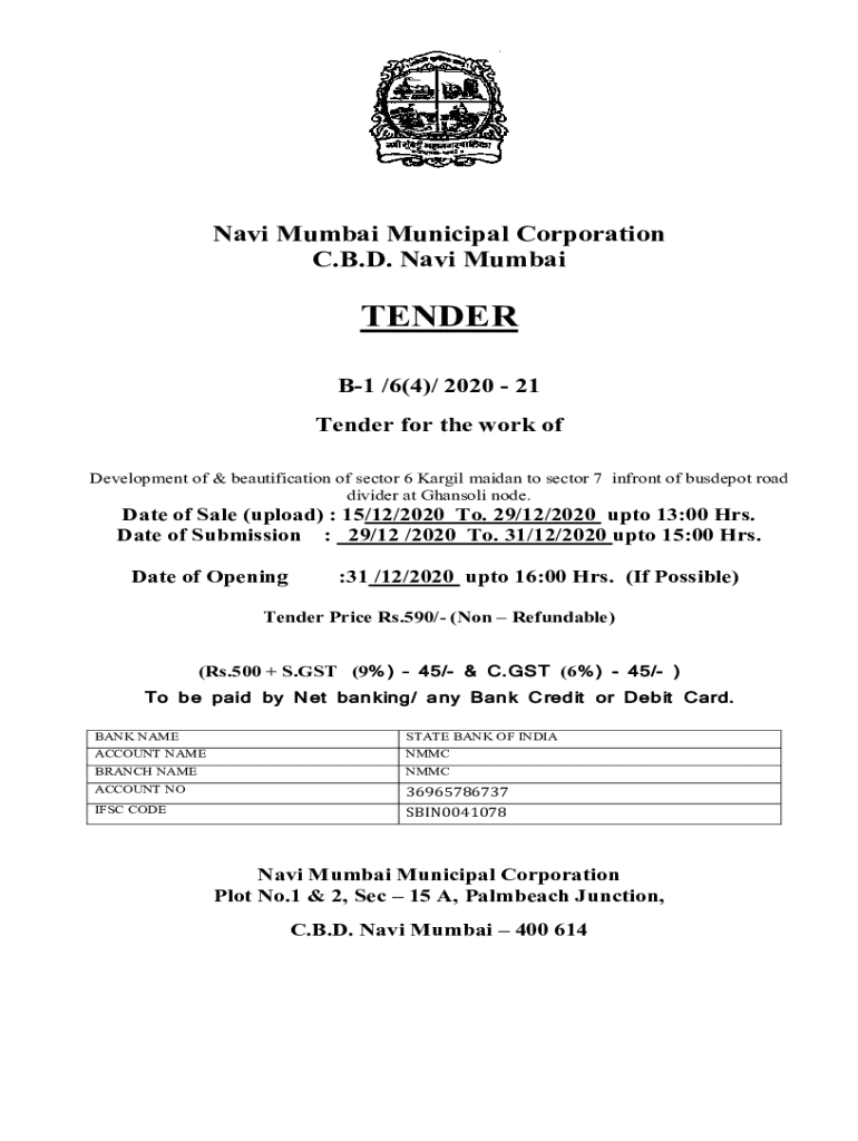 Fillable Online B1-TENDER Fax Email Print - pdfFiller