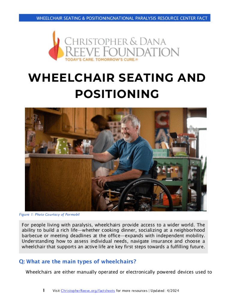 Fillable Online Fact sheet on wheelchairs Fax Email Print - pdfFiller