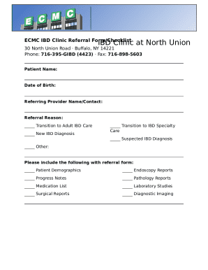 Download the IBD Referral Doc Template | pdfFiller