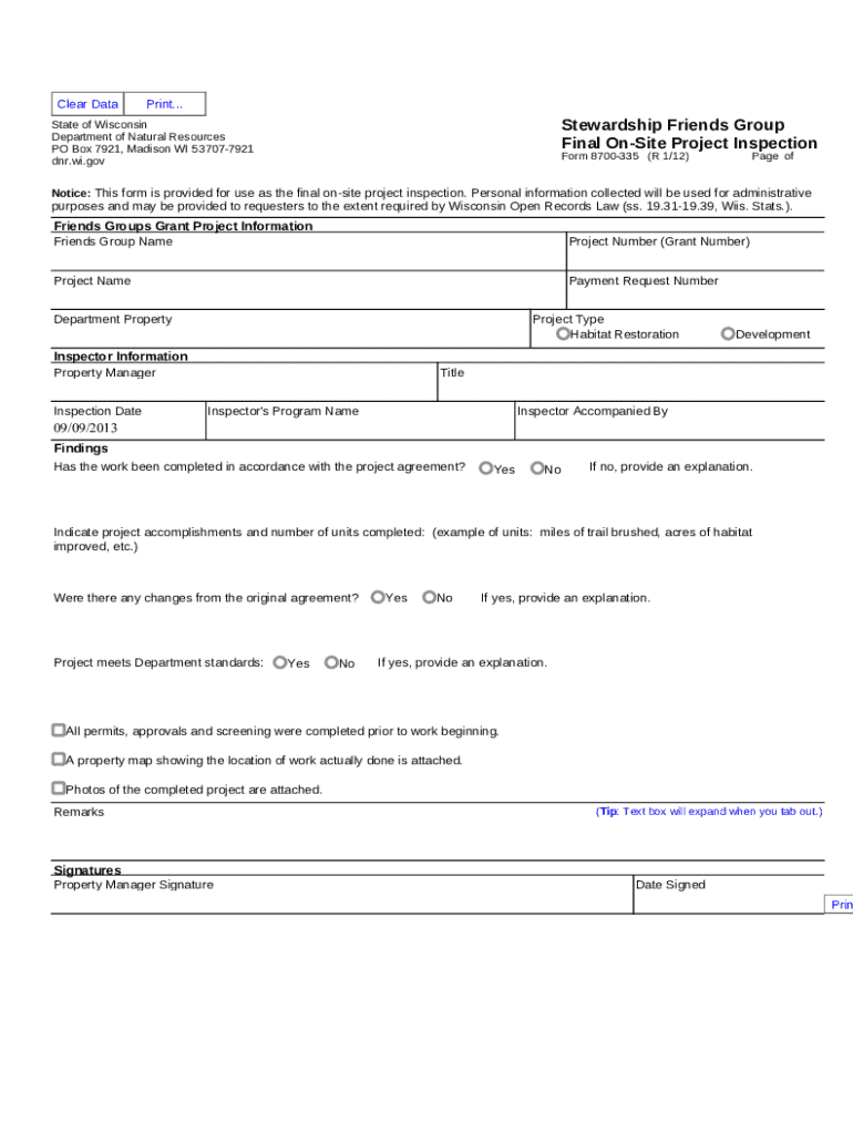 Fillable Online Form 8700-114A Stewardship Friends Group Final On-Site ...