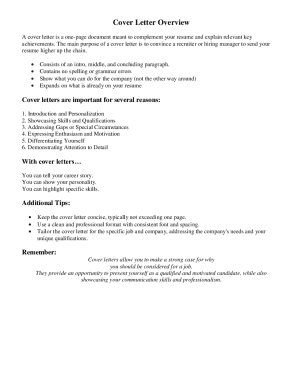 Fillable Online What is a Cover Letter? Definition & Examples Fax Email ...