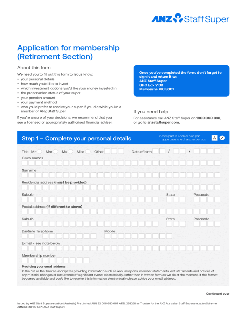 Fillable Online Application for membership - Employee Section (Section A) Fax Email Print ...