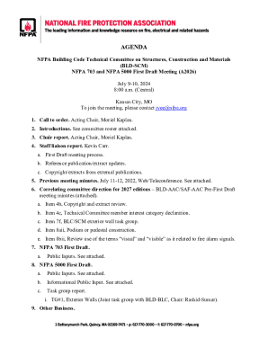 Fillable Online NFPA Building Code Technical Committee on Structures ...