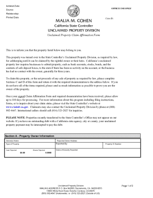 Fillable Online Claim Affirmation Form Pdf - Fill Online, Printable ...