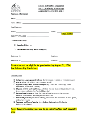 Fillable Online emcs web sd62 bc District Scholarship Application Form 2024 Fax Email Print ...
