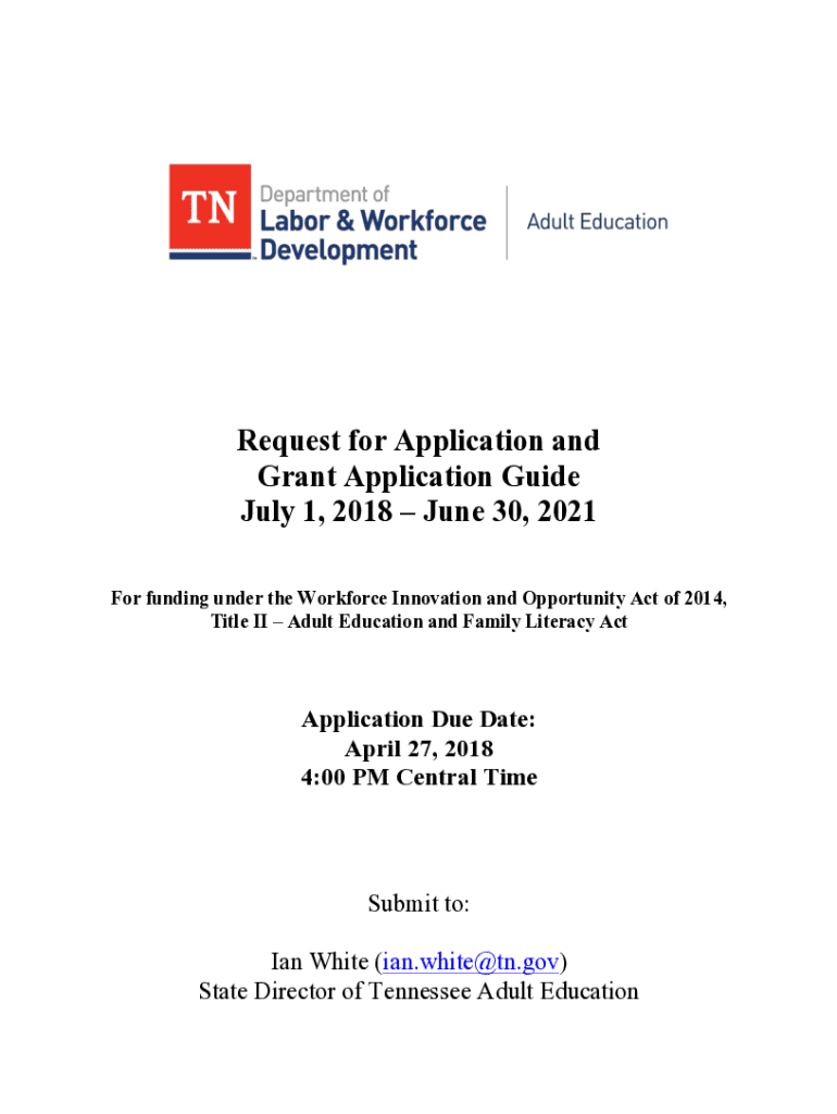 Fillable Online Workforce Innovation and Opportunity Act (WIOA), Title ...