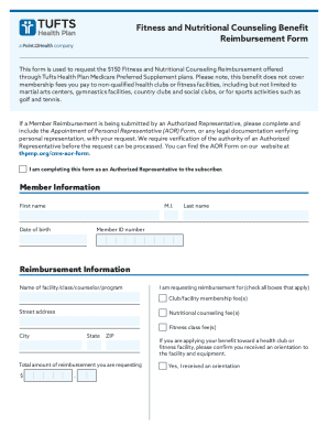 Fillable Online Tufts Health Plan Medicare Preferred Supplement Fitness ...