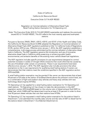 Fillable Online Alternative Diesel Fuels Regulation - Retail Fueling ...
