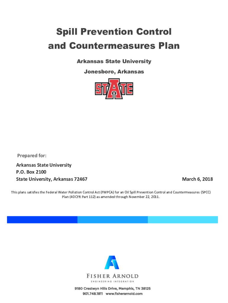 Fillable Online Spill Prevention, Control and Countermeasure Plans Fax ...