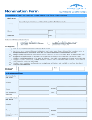 Fillable Online Copy of RIT Nomination Form- Iwi Trustee nominations ...