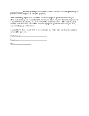 Fillable Online 5 Generic recording permission form.docx Fax Email ...