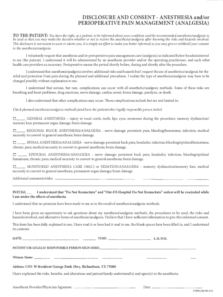 Fillable Online Disclosure and Consent Ear Treatments and Procedures Fax Email Print - pdfFiller