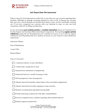 Fillable Online en ritsumei ac AAC Report Form (For Instructors).docx ...