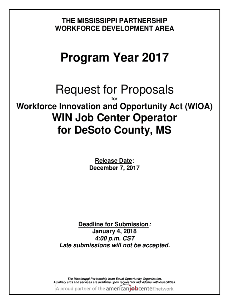 Fillable Online Workforce Innovation and Opportunity Act (WIOA ...