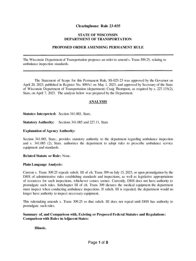 Fillable Online docs legis wisconsin WISCONSIN LEGISLATIVE COUNCIL RULES ... - DSPS Fax Email ...