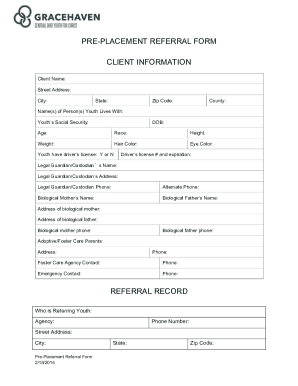 Fillable Online Pre Admission Referral Form w (1) (1).docx Fax Email ...