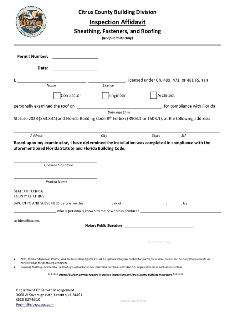 Fillable Online Permit Types & Minimum Submittal Requirements Fax Email ...