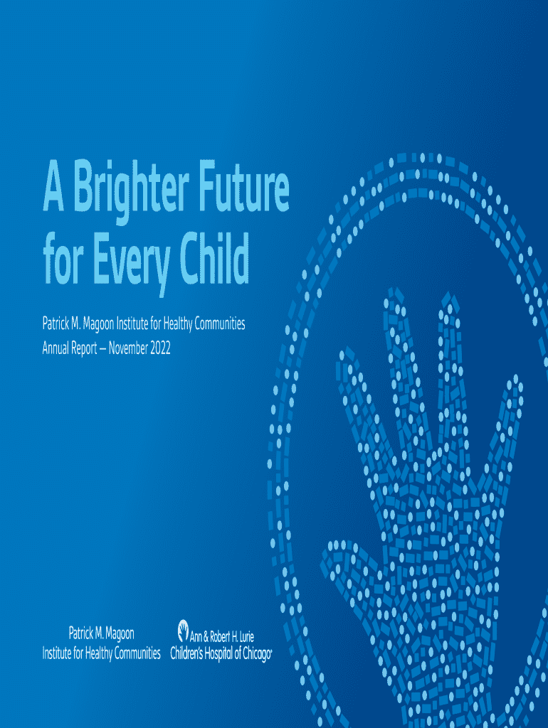 Fillable Online Patrick M. Magoon Institute for Healthy Communities ...