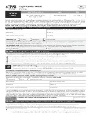 Fillable Online Forms - TRSL Fax Email Print - pdfFiller