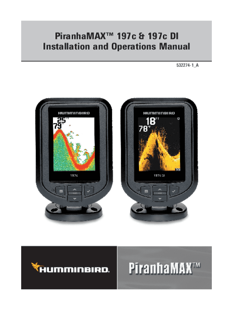 Fillable Online PiranhaMAX 197c & 197c DI Installation and Operations ...