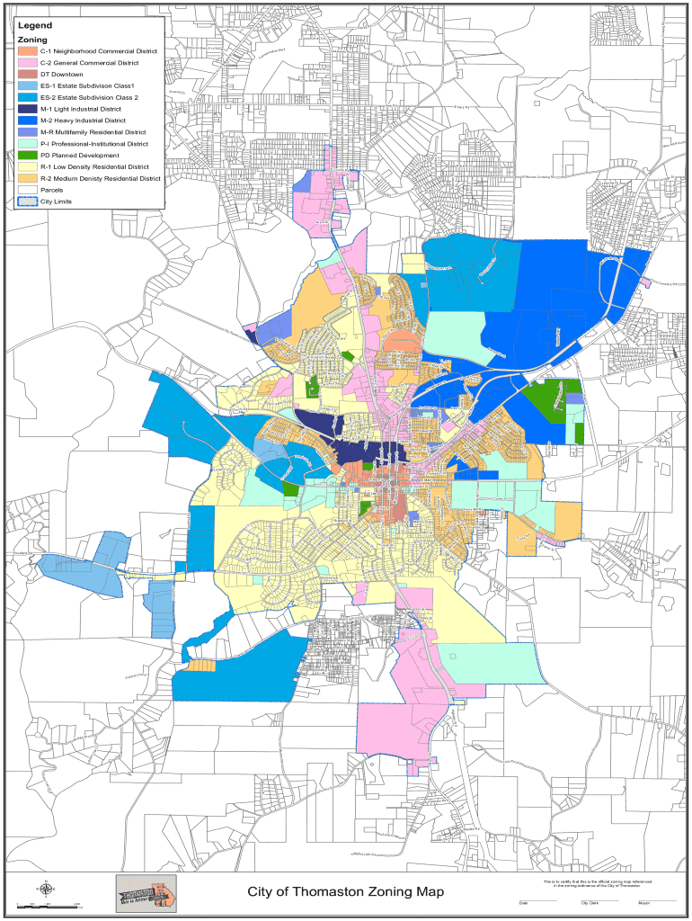 Fillable Online City of Thomaston Zoning Map Fax Email Print - pdfFiller