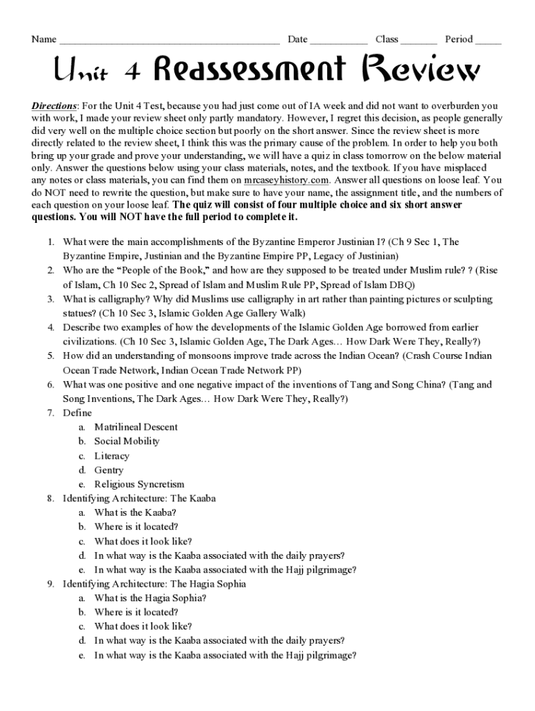 Fillable Online Us History: Unit 4: lessons Flashcards Fax Email Print ...