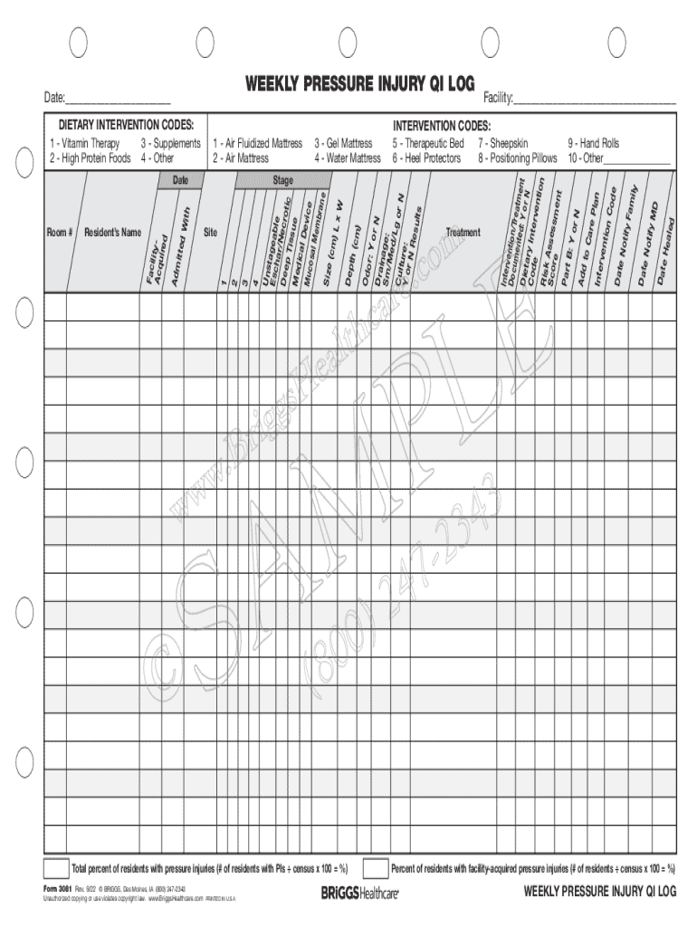 Fillable Online Pressure injury identification, measurement, coding ...