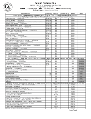 Fillable Online Order Form Update 02212024 Fax Email Print - pdfFiller