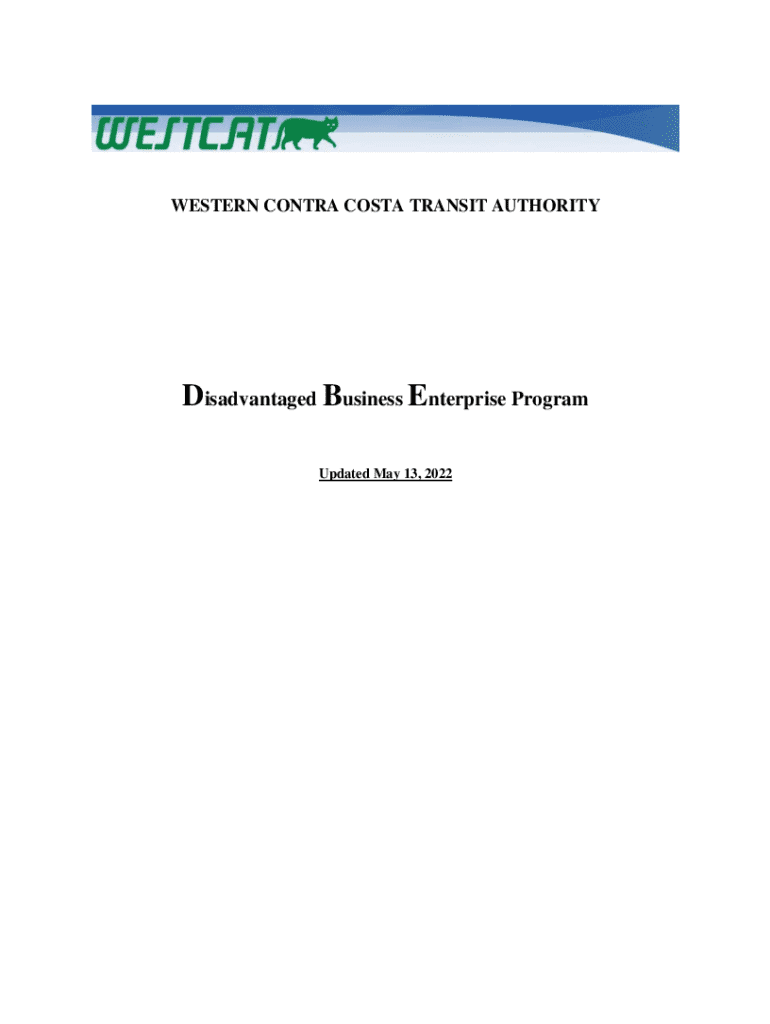 Fillable Online DBE and SBE Programs Fax Email Print - pdfFiller