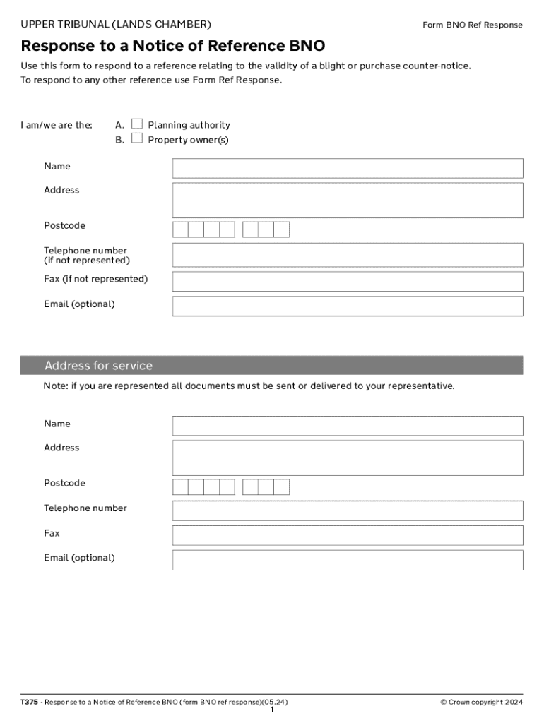 Fillable Online The Tribunal Procedure (Upper Tribunal) (Lands Chamber ... Fax Email Print ...