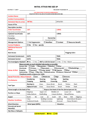 Fillable Online gacc nifc How to deliver strong initial on-scene size ...