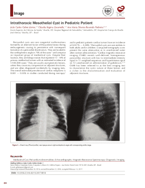 Fillable Online Intrathoracic Mesothelial Cyst in Pediatric Patient ...