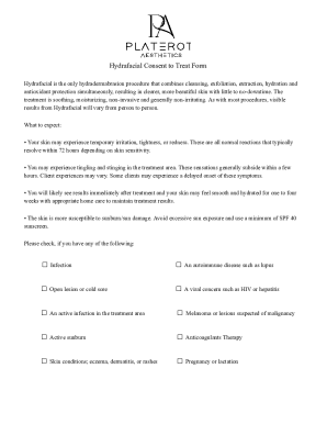 Fillable Online Hydrafacial Consent Form Fax Email Print - pdfFiller