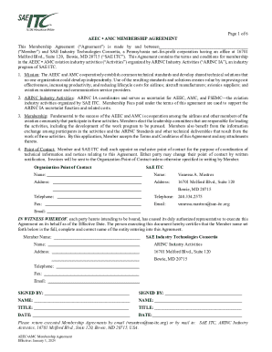 Fillable Online Activities Associate Membership Agreement Sample ... Fax Email Print - pdfFiller