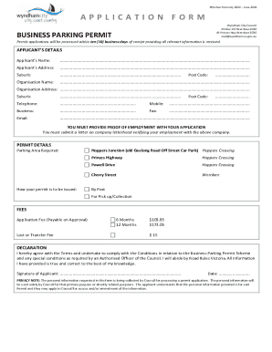 Fillable Online Planning Permit - Wyndham City Council - Victoria Fax ...